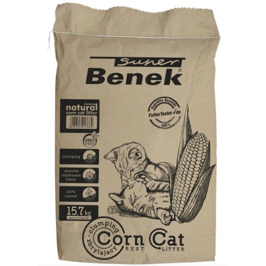 Żwirek Benek Super Corn Cat 25l - 15,7kg